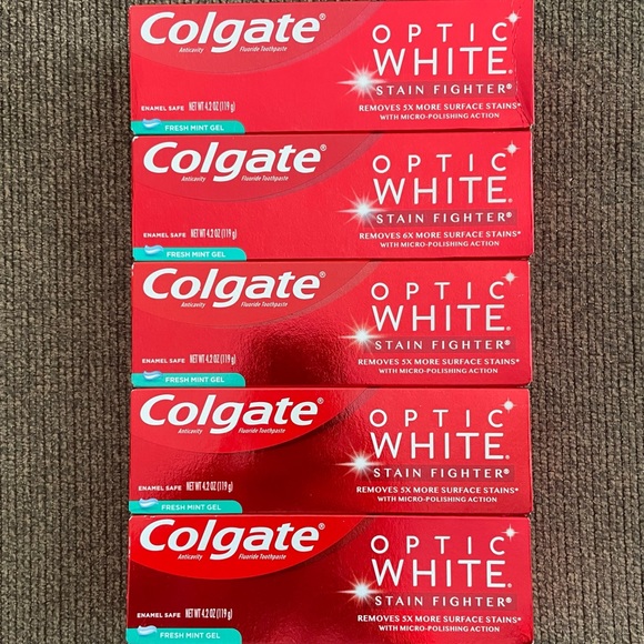 Colgate Optic White | Bath & Body | Bundle Of 5 Colgate Optic White Stain Fighter Toothpaste ...